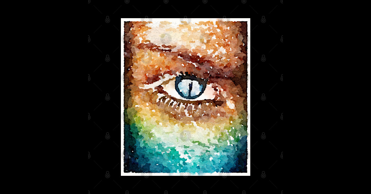 Eye Of Hope Watercolor - Watercolor - Sticker | TeePublic