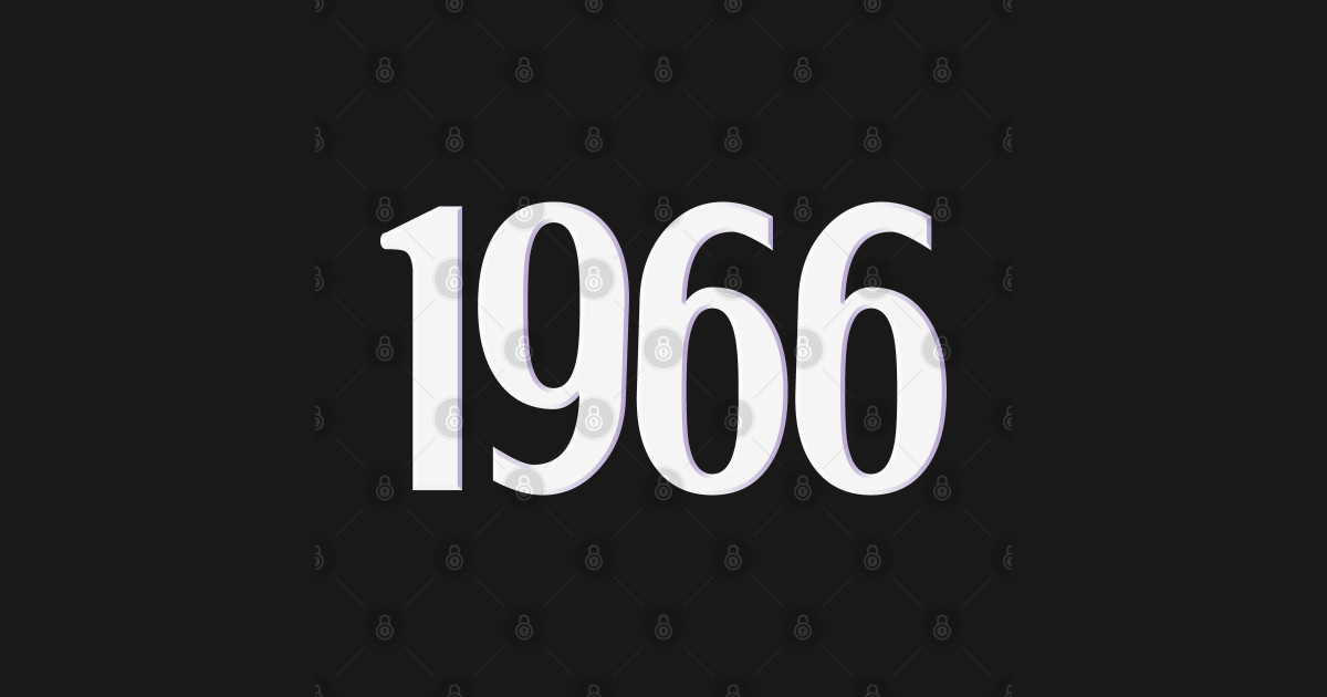 1966 Simple Logo Vintage Style - 1966 - T-Shirt | TeePublic