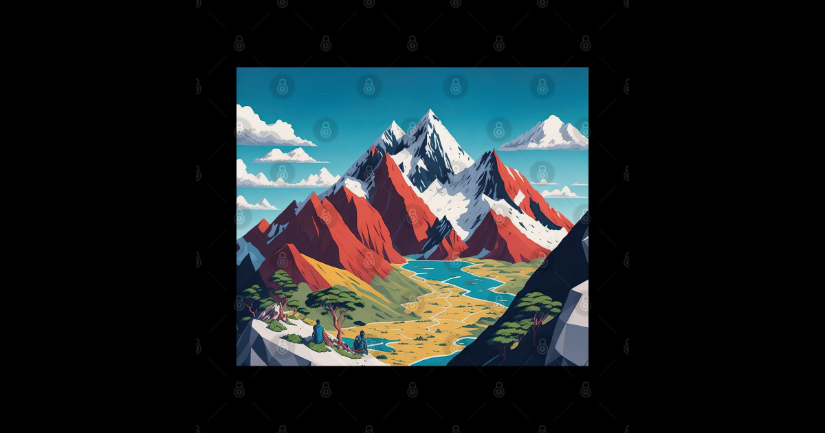 Mount Everest - Himalaya - Sticker | TeePublic