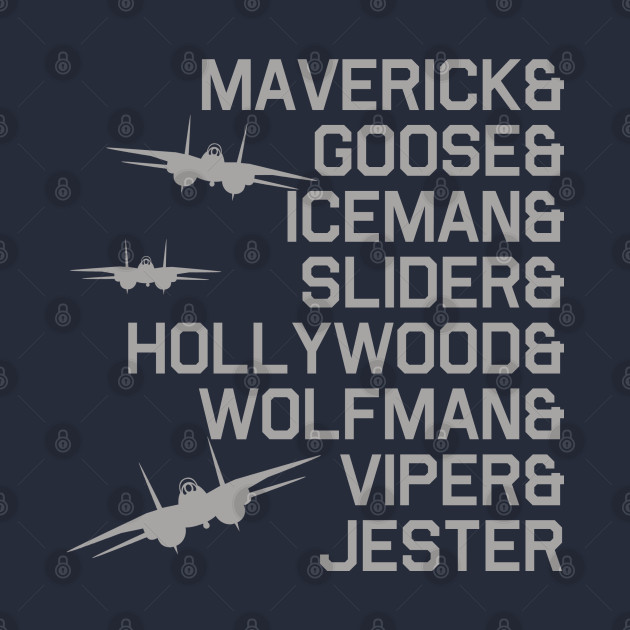 Top Gun Call Signs - Top Gun - T-Shirt | TeePublic