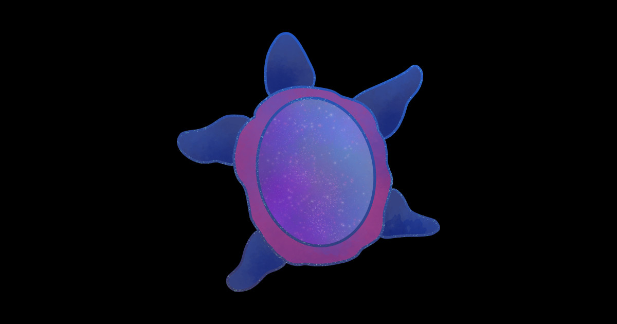 Pride Flag Space Turtle Bisexual Flag - Lgbt Pride Month - Sticker ...