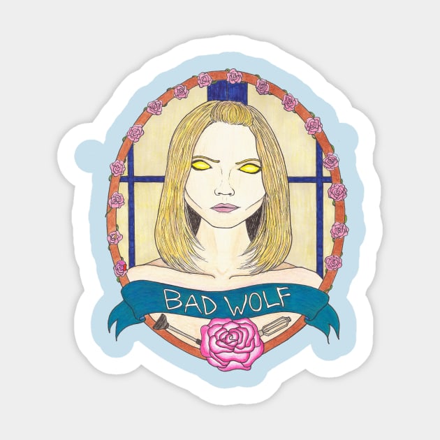 The Bad Wolf - Doctor Who - Sticker | TeePublic