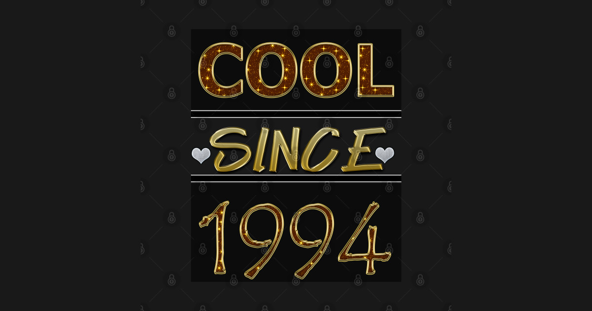 3D cool since 1994 man and woman - 1994 Birthday - T-Shirt | TeePublic
