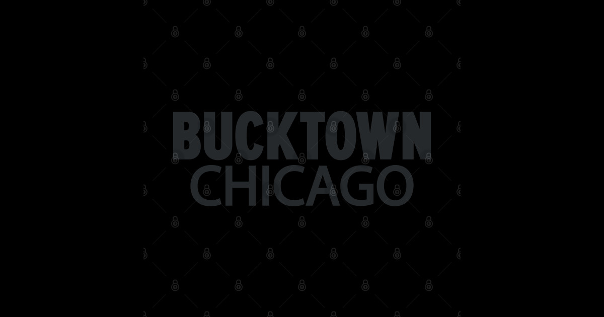 Bucktown Chicago Minimal Logo Design - Chicago Neighborhood Series ...