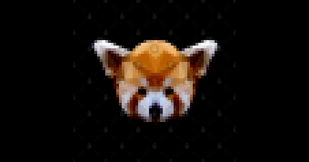Pixel Red Panda - Pixel - Sticker | TeePublic