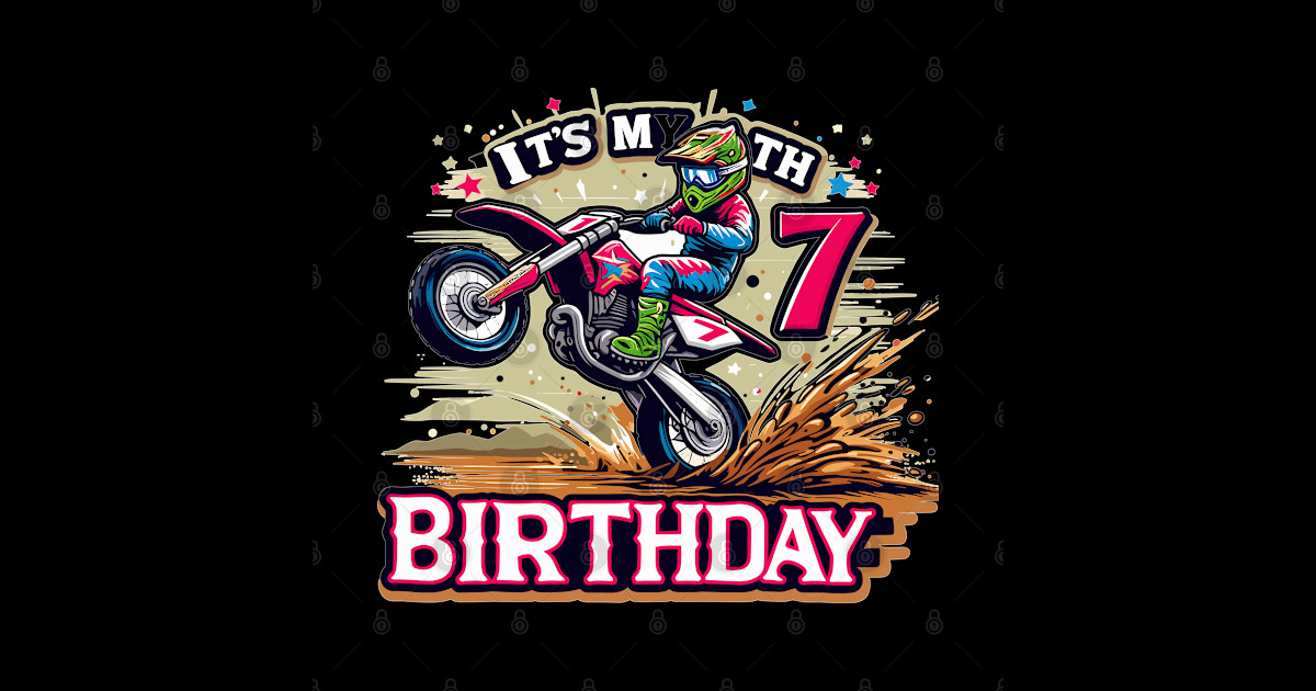 7th Birthday - 7th Birthday - Sticker | TeePublic
