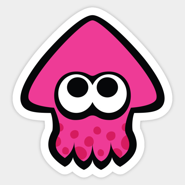 Neo Splatoon Squid (Pink) - Splatoon - Sticker | TeePublic