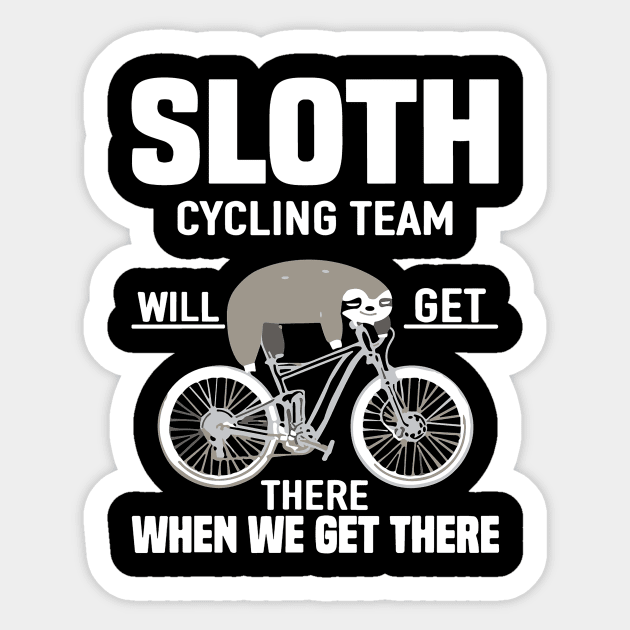 Sloth Cycling Team MTB Funny Cycling - Sloth Cycling Team Mtb Funny ...