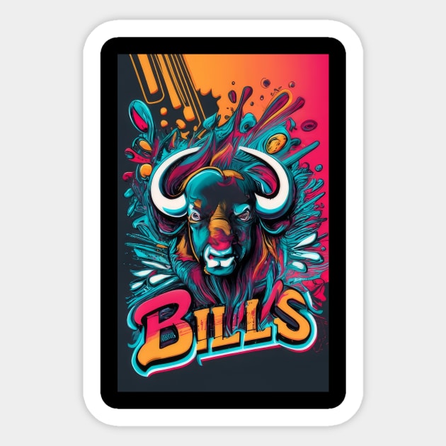 Buffalo Bills - the vhs vault #99 - Buffalo Bills - Sticker | TeePublic