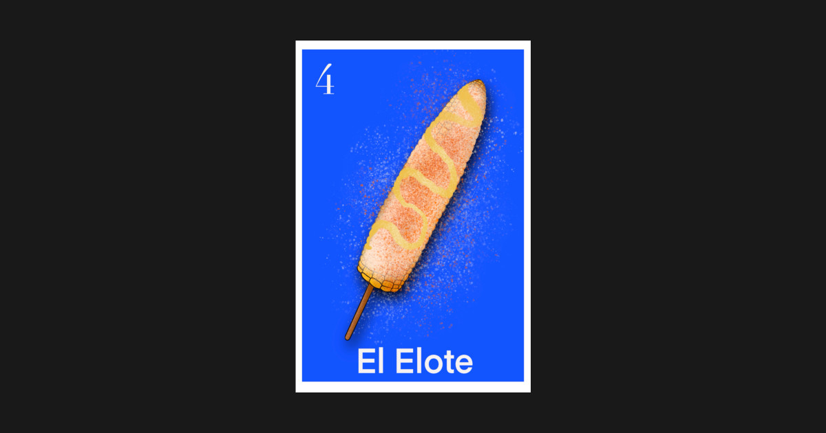 El Elote - Mexican Loteria Bingo Card - T-Shirt | TeePublic