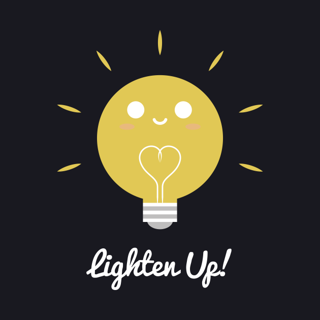 Lighten Up - Light Bulb - Baseball T-Shirt | TeePublic