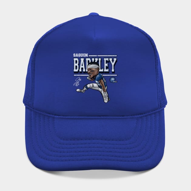 Saquon Barkley New York G Cartoon - Saquon Barkley - Hat | TeePublic