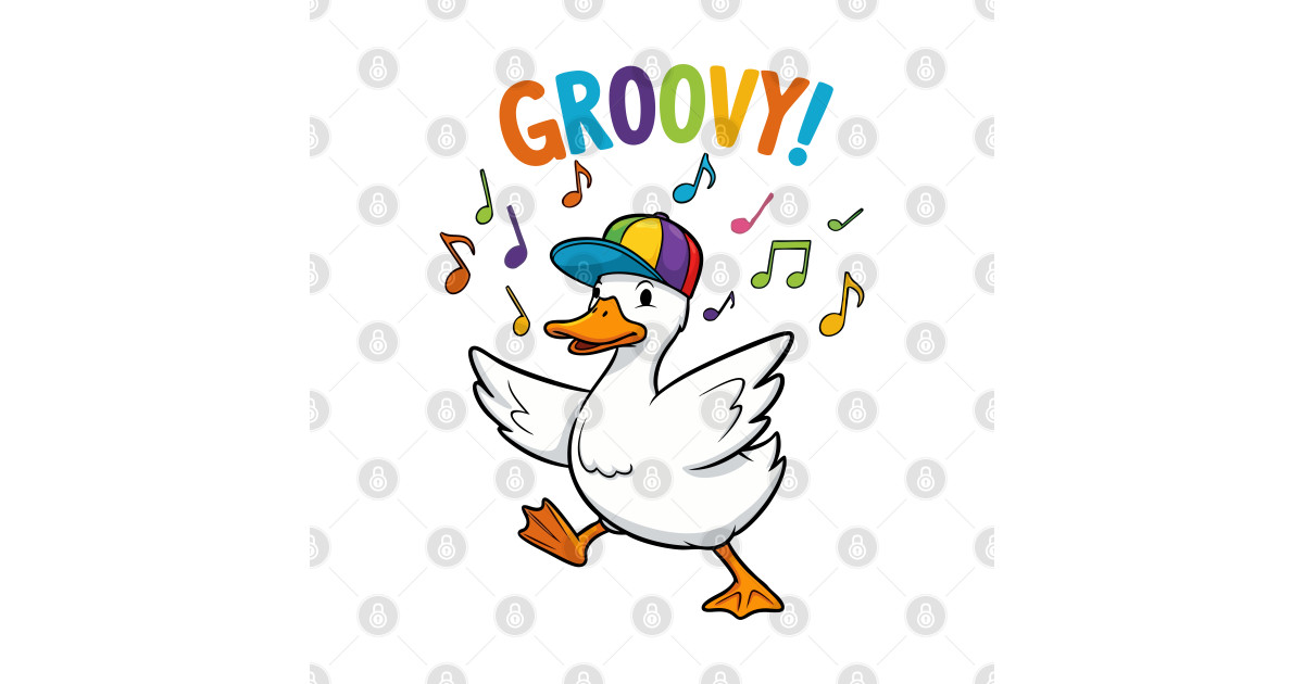 Groovy Duck – Dance Vibes Only - Funny Subaru Duck. - Subaru Duck - T ...