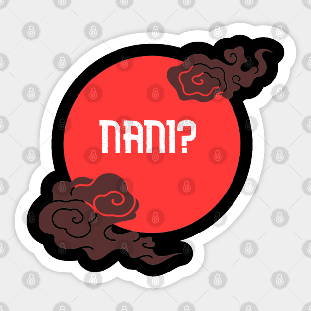Nani!? Red Symbol - Weeb - Sticker | TeePublic