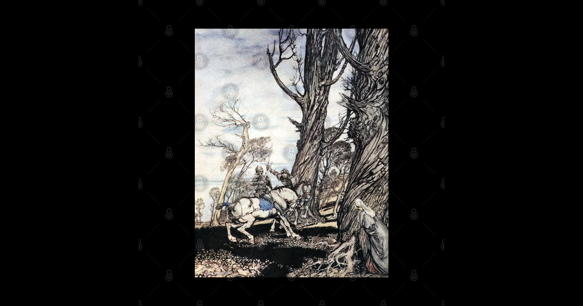Sir Lancelot - Arthur Rackham - Sir - Sticker | TeePublic