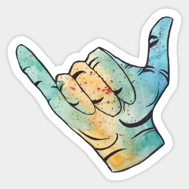 Shaka - Hang Loose - Shaka - Sticker | TeePublic