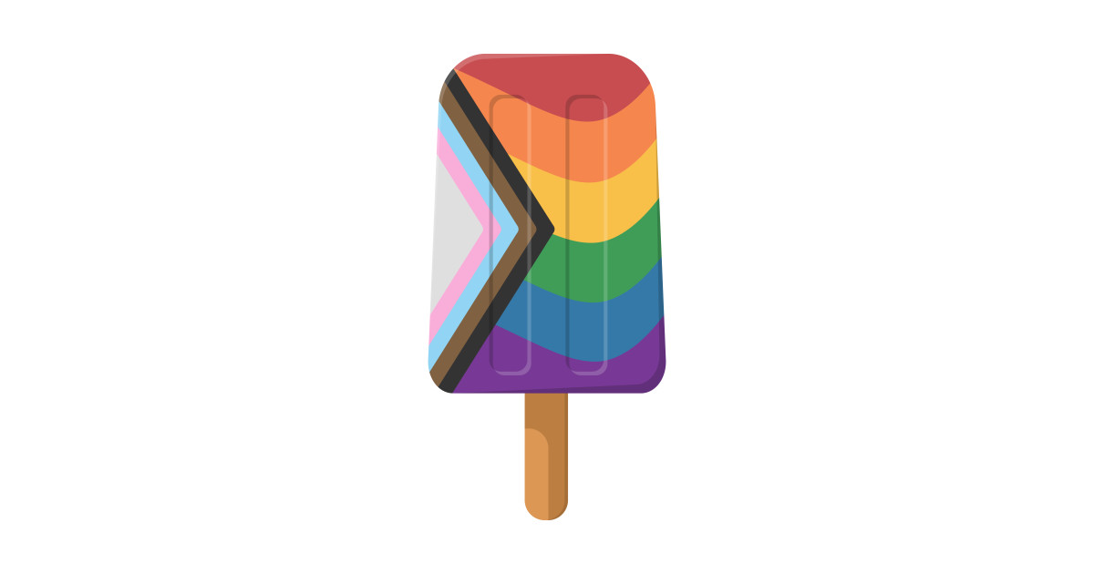 Cute Progressive Rainbow Pride Flag Popsicle - Popsicle - T-Shirt ...
