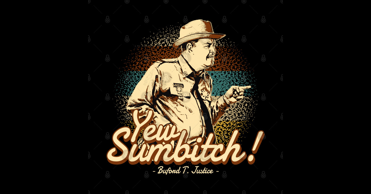 yew! sumbitch! - vintage illustration - Smokey And The Bandit - Sticker ...