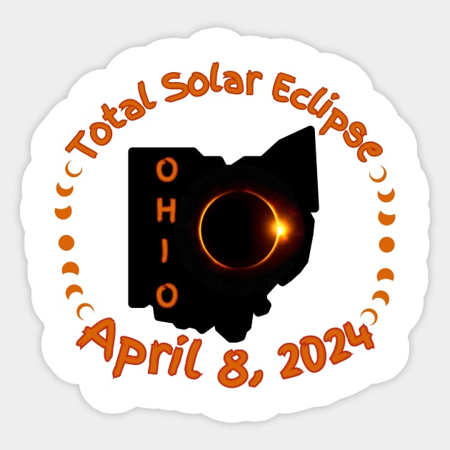 Ohio Total Solar Eclipse - Ohio Total Solar Eclipse - Sticker | TeePublic