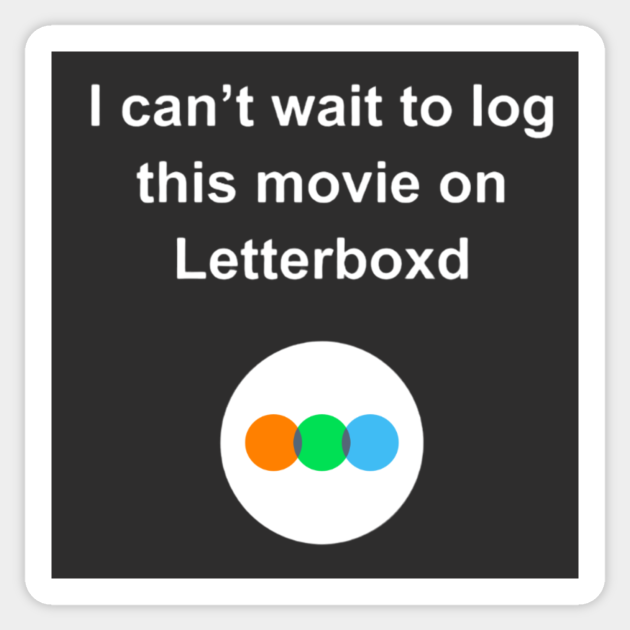 letterboxd log white - Letterboxd - Sticker | TeePublic