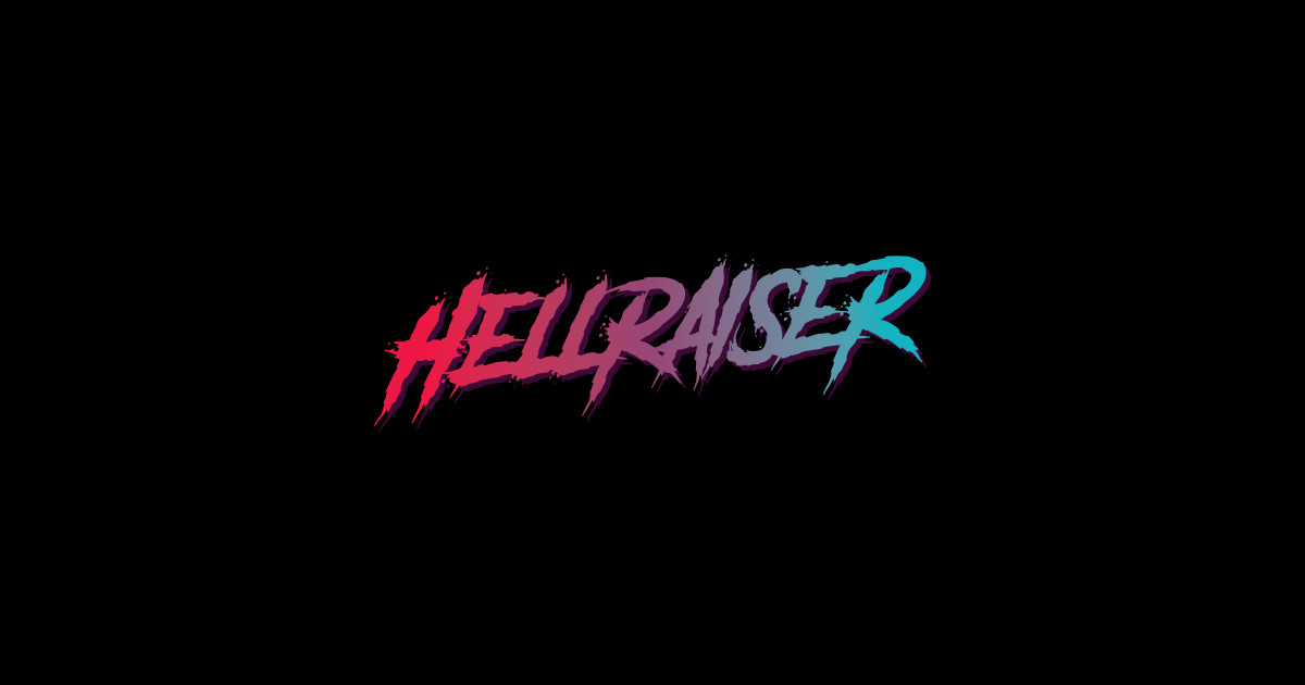 Hellraiser typography design - Hellraiser - Sticker | TeePublic