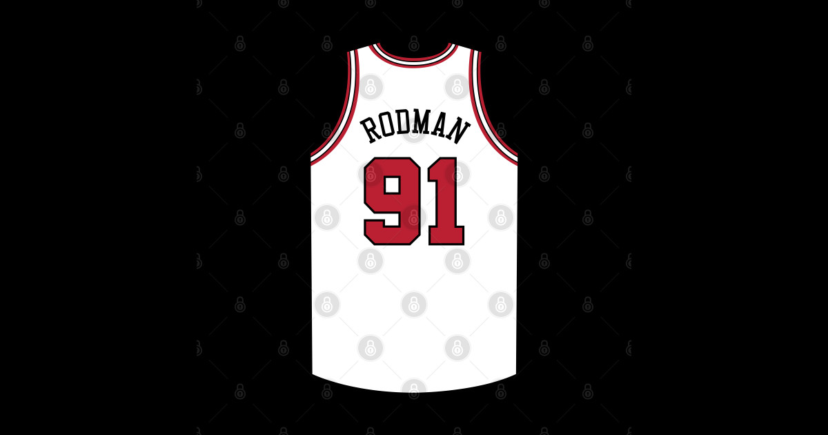Dennis Rodman Chicago Jersey Qiangy - Dennis Rodman - Posters and Art ...