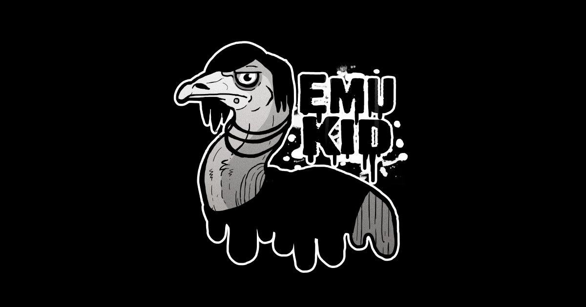 Emu Kid - Emo Kid - Sticker | TeePublic