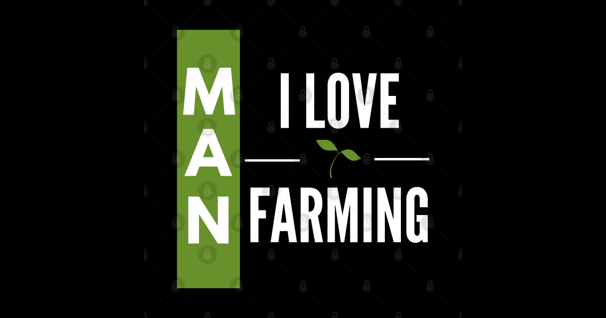 man i love farming - Man I Love Farming - Sticker | TeePublic