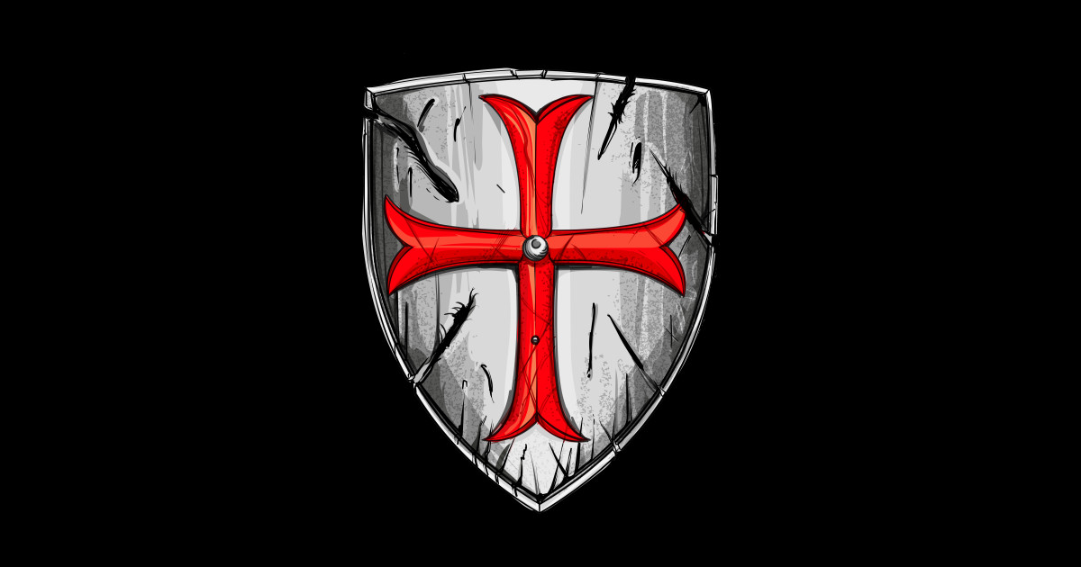 Crusader Shield - Crusader - Sticker | TeePublic