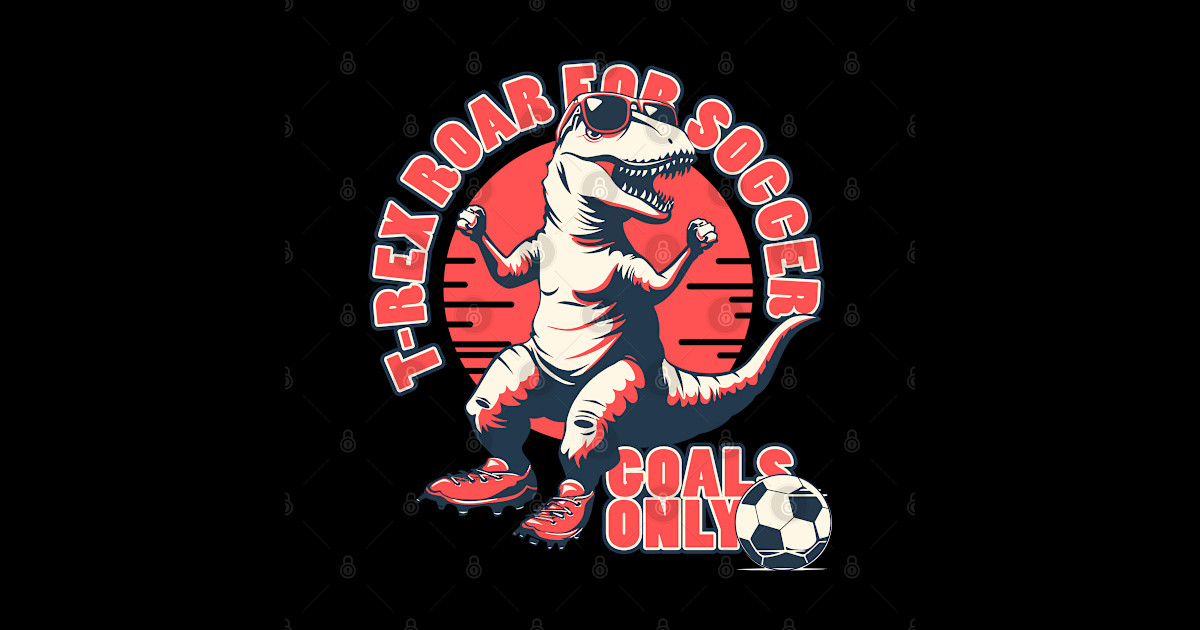T-rex Soccer 61901 - T Rex Soccer Football Sports Player - Posters and ...