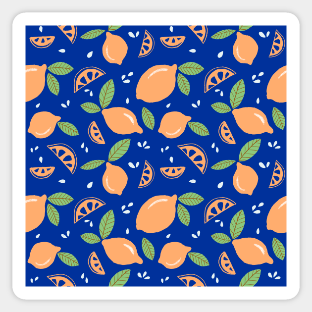 Cute Orange Pattern - Oranges - Sticker | TeePublic