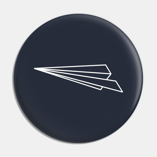 Paper airplane - Take off - Paper Airplane - Pin | TeePublic