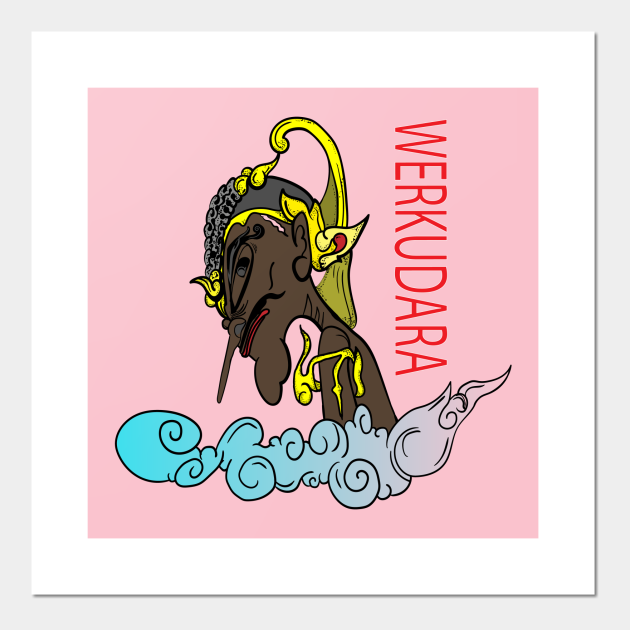 Illustration of Javanese Wayang Werkudara - Ilustrasi Java - Posters ...