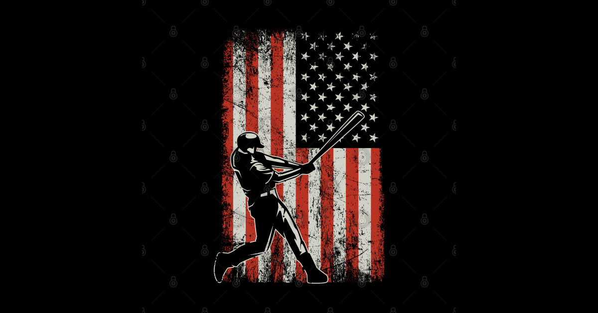 USA Baseball Flag - Usa Baseball - Sticker | TeePublic
