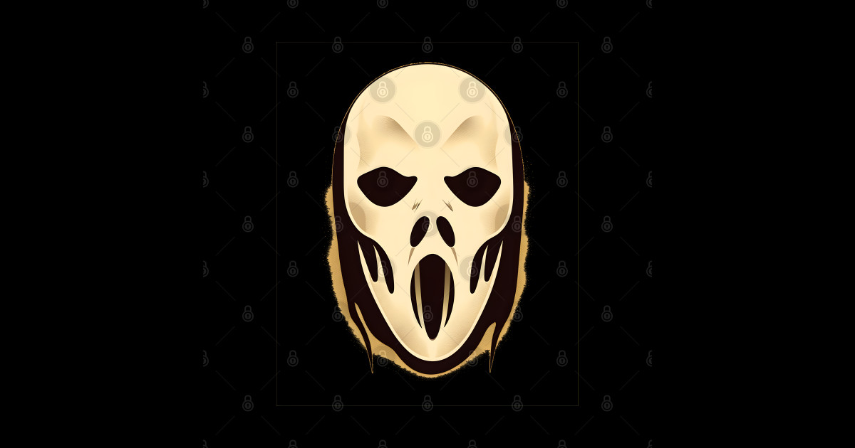 Ghostface Scream mask - Ghostface Scream Mask - Sticker | TeePublic