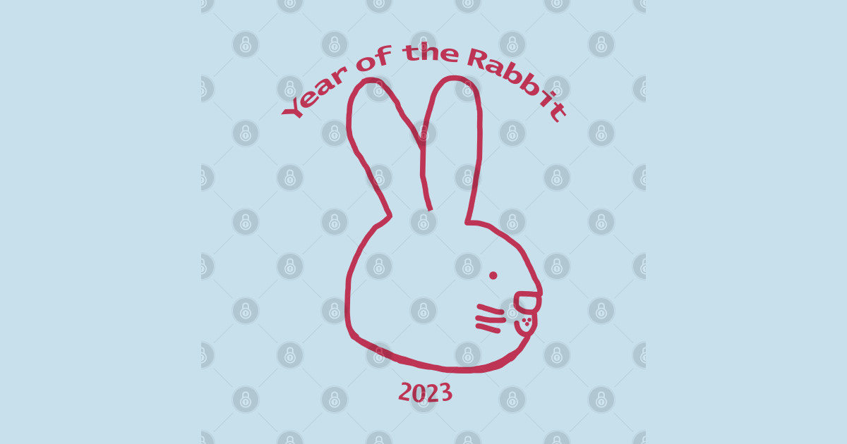 Year of the Rabbit 2023 Viva Magenta Bunny - Year Of The Rabbit - T ...