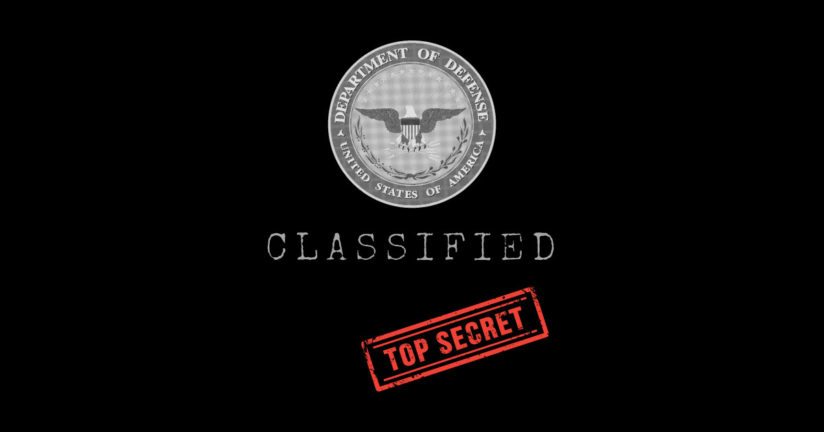 Classified Document Top Secret Halloween Costume - Classified - Sticker ...