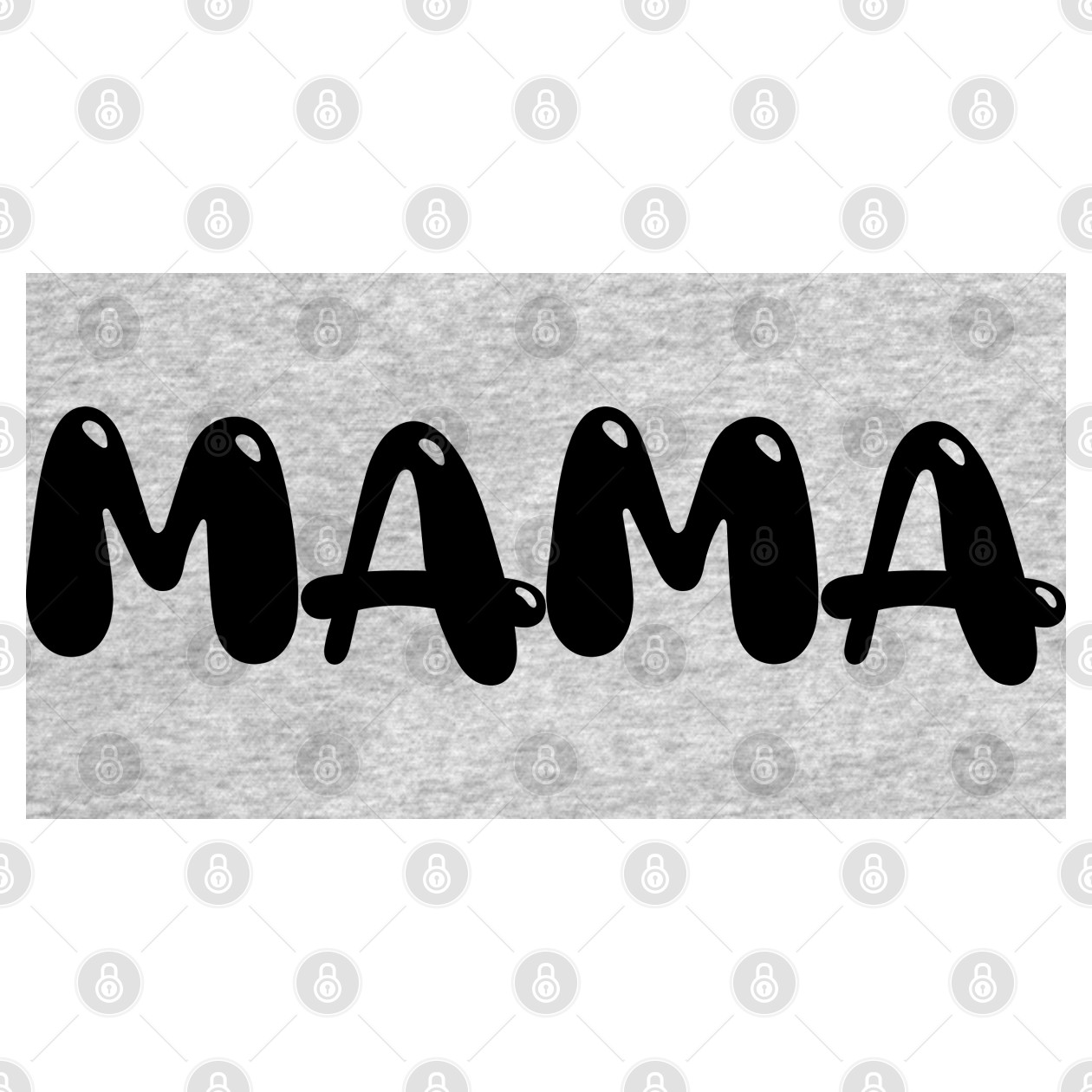 Mama Bubble Letters - Mama - T-Shirt | TeePublic