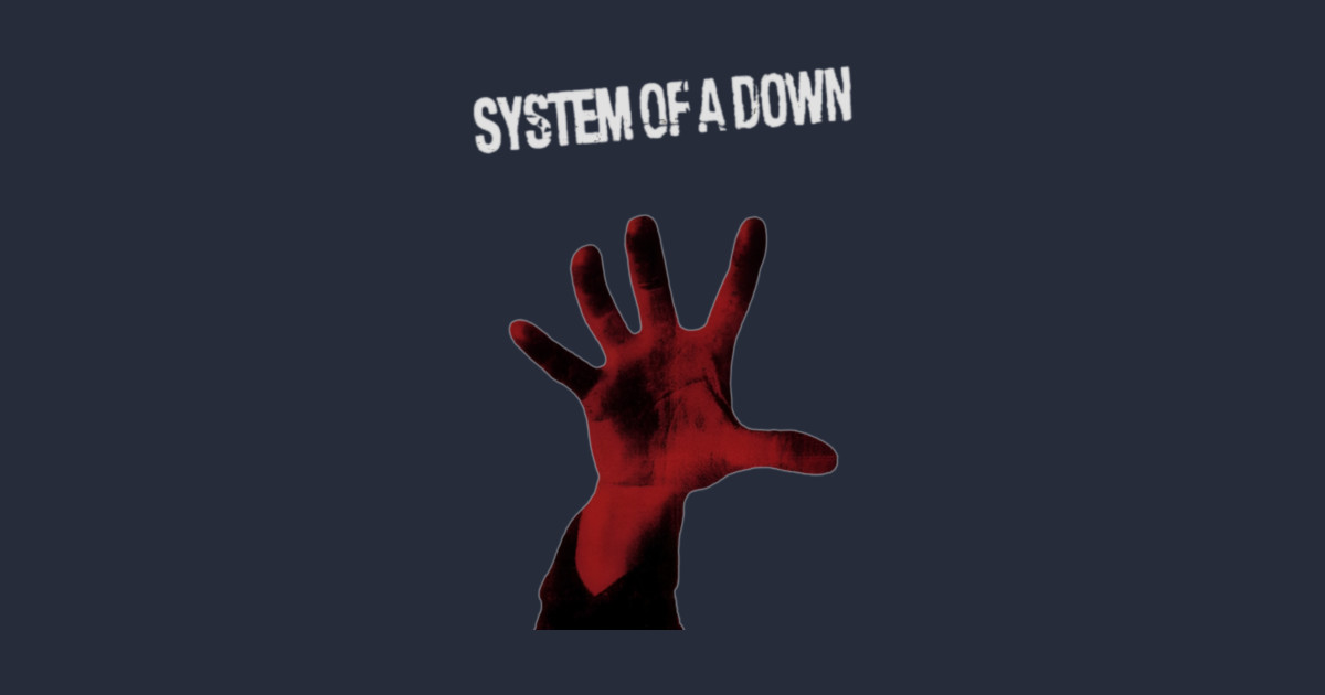 s.o.a.d // vintage red hand design - Band - T-Shirt | TeePublic