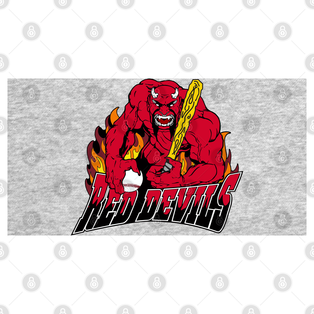 Red Devils Baseball Logo - Red Devils - T-Shirt | TeePublic