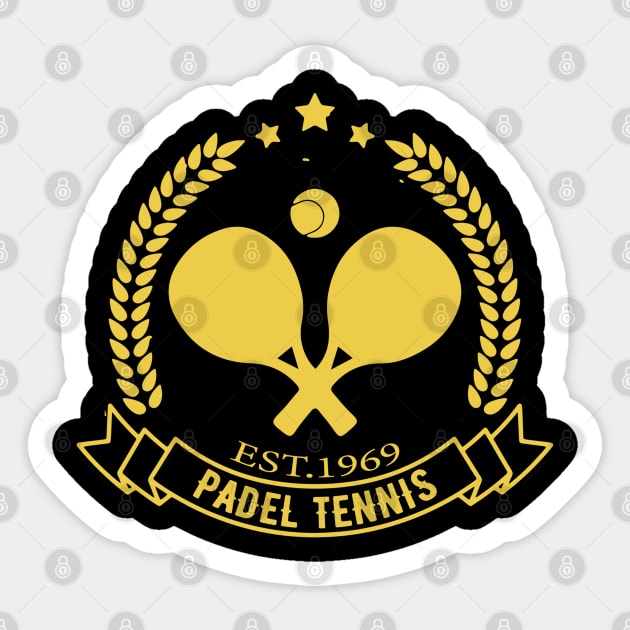 Padel Tennis retro - Padel - Sticker | TeePublic