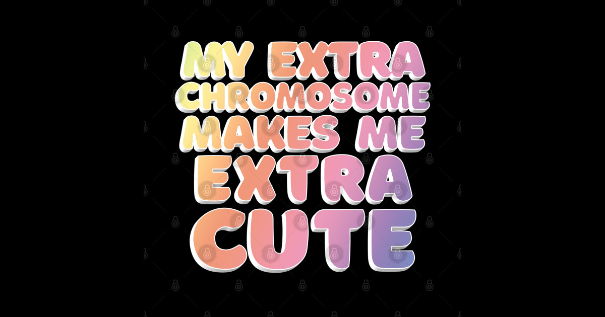 Down Syndrome Awareness Trisomy 21 Chromosome - Down Syndrome - Sticker ...