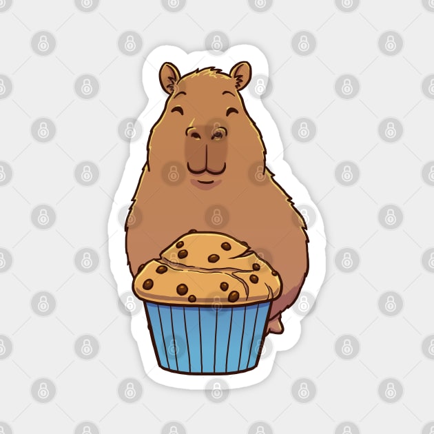 Capybara Chocolate Chip Muffin - Capybara Lover - Magnet | TeePublic