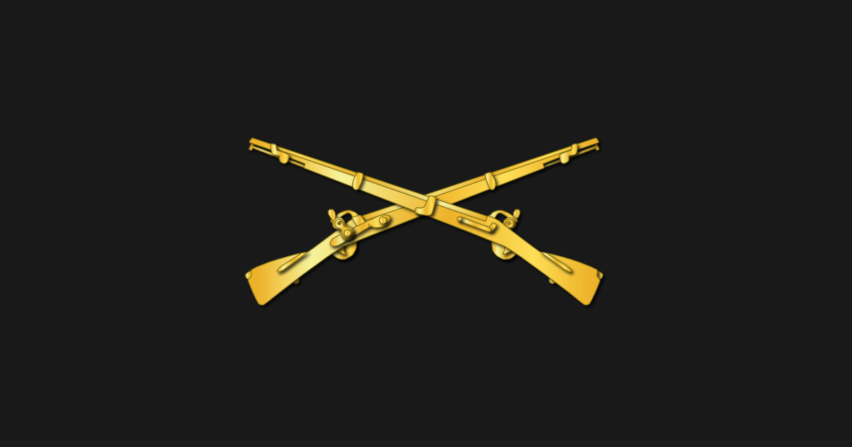 Army - Infantry Branch - Crossed Rifles - Army Infantry Branch Crossed ...