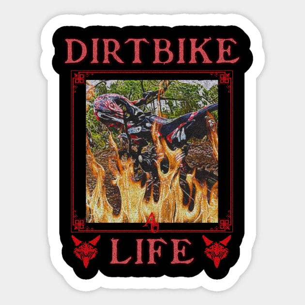 Dirt Bike Life - Dirt Bike - Sticker | TeePublic