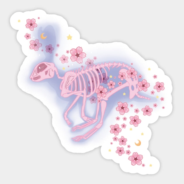 Sakura Rabbit - Rabbit Art - Sticker | TeePublic