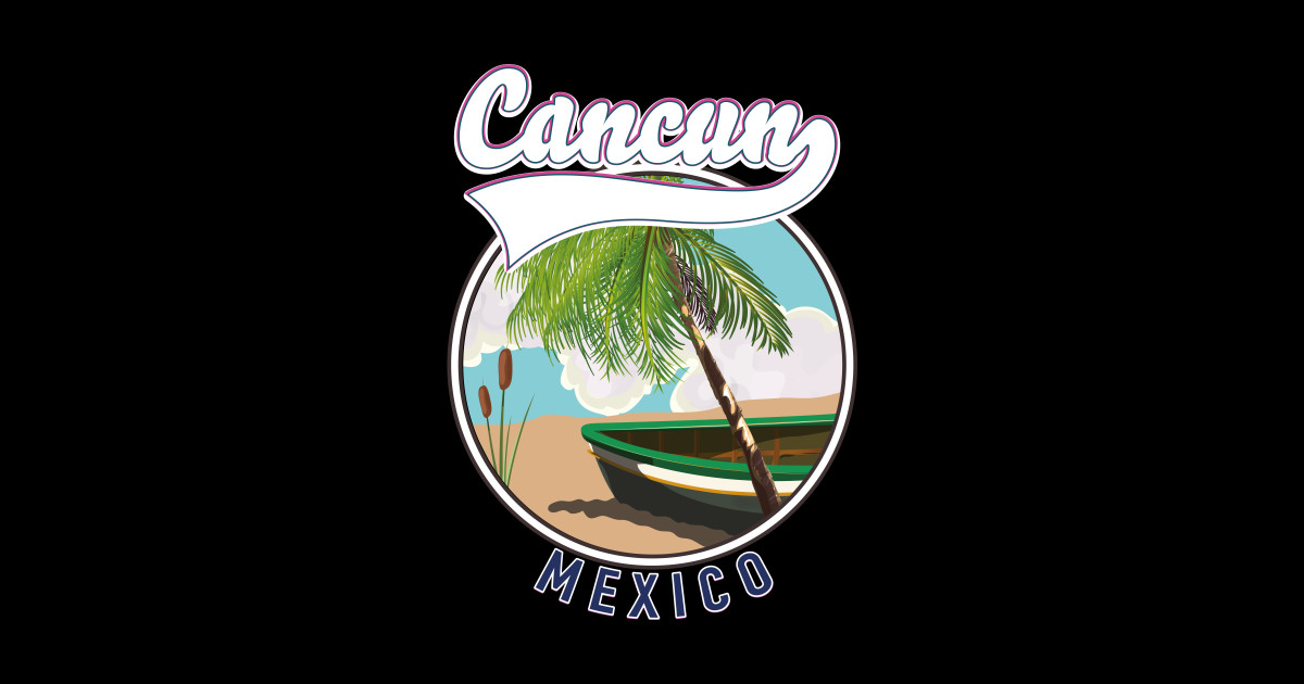 Cancun Mexico travel logo - Cancun Mexico Travel Logo - Sticker | TeePublic