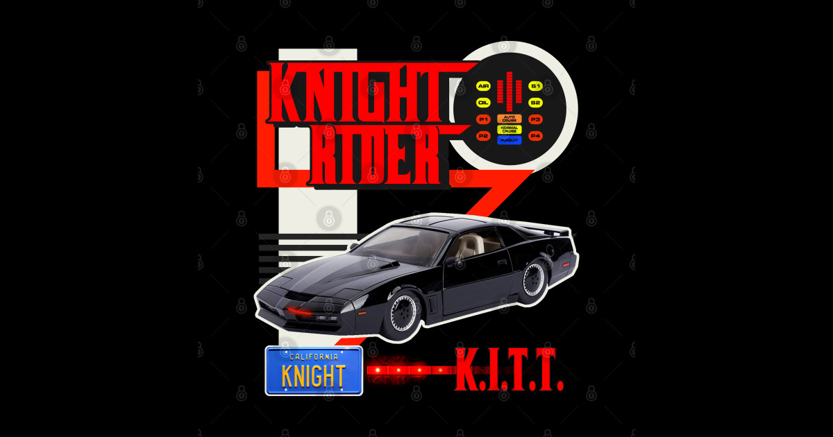 Knight Rider KITT Car Racing Style Design - Knight Rider - Magnet ...