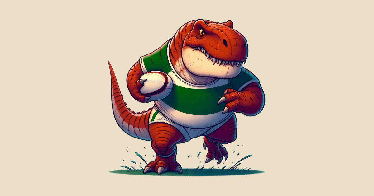 Rugby Player T-Rex - Rugby Player T Rex - T-Shirt | TeePublic