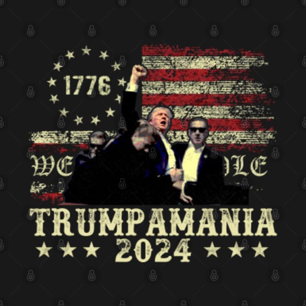 trumpamania 2024 usa flag vintage retro style 2024 - Trumpamania 2024 ...
